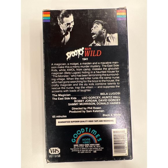 Media | Spooks Run Wild Vhs Horror 1941 Bela Lugosi | Poshmark